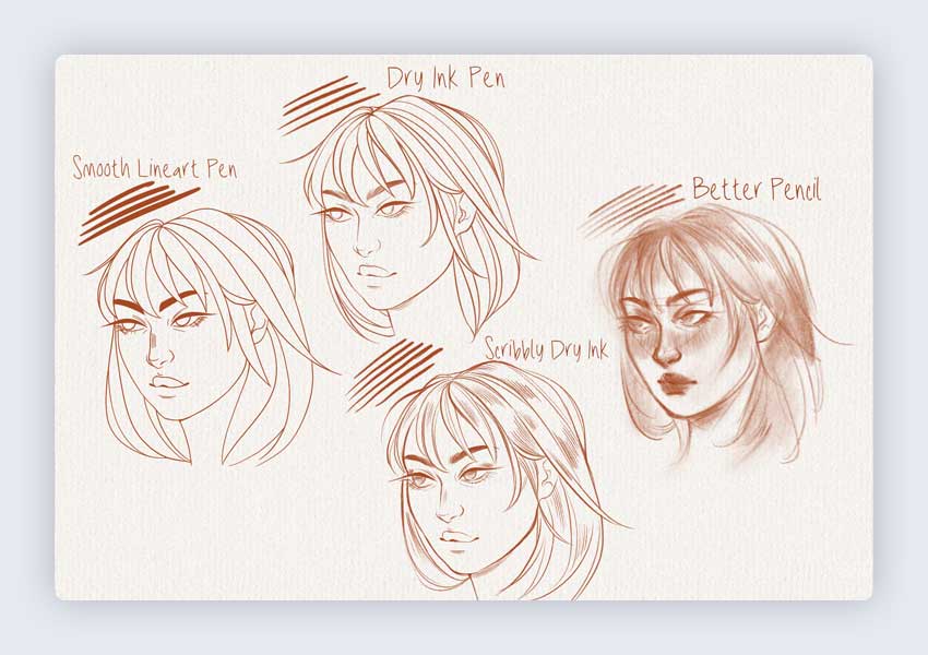 2022 年に 25 以上のベスト Procreate スケッチ ブラシ (無料およびプレミアム) - AFFRT