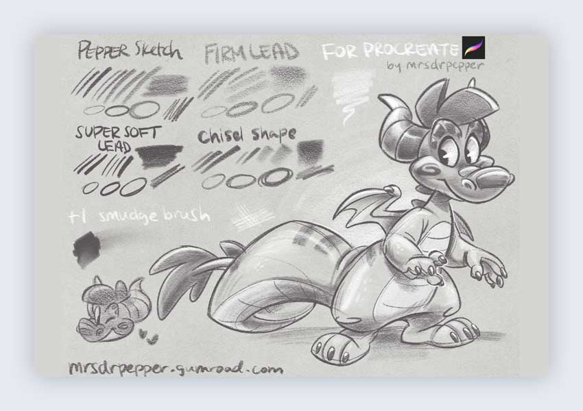 2022 年に 25 以上のベスト Procreate スケッチ ブラシ (無料およびプレミアム) - AFFRT