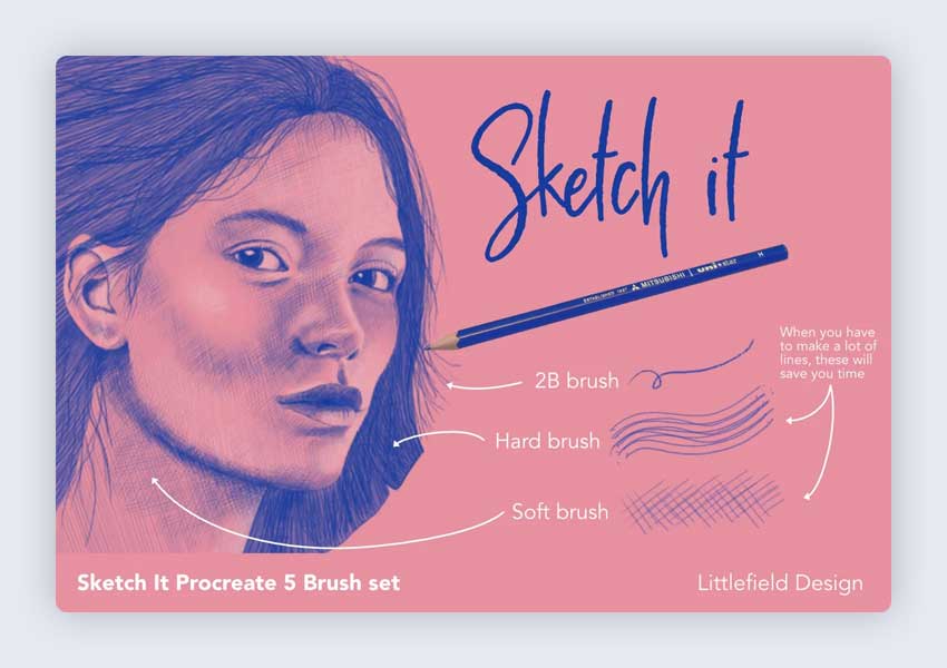 2022 年に 25 以上のベスト Procreate スケッチ ブラシ (無料およびプレミアム) - AFFRT