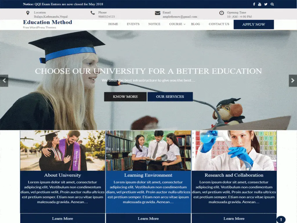 最高の無料教育 WordPress テーマ - AFFRT