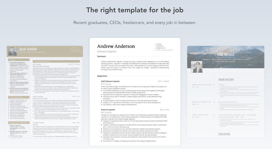 優れたビジュアル レジュメ/CV を作成するための 20 の無料ツール - AFFRT